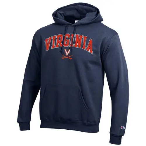 Champion Virginia Cavaliers Arched Logo Fleece Pullover Hoodie
