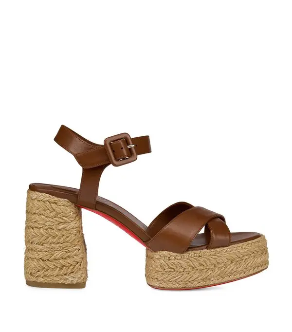 CHRISTIAN LOUBOUTIN Calakala Leather Platform Sandals