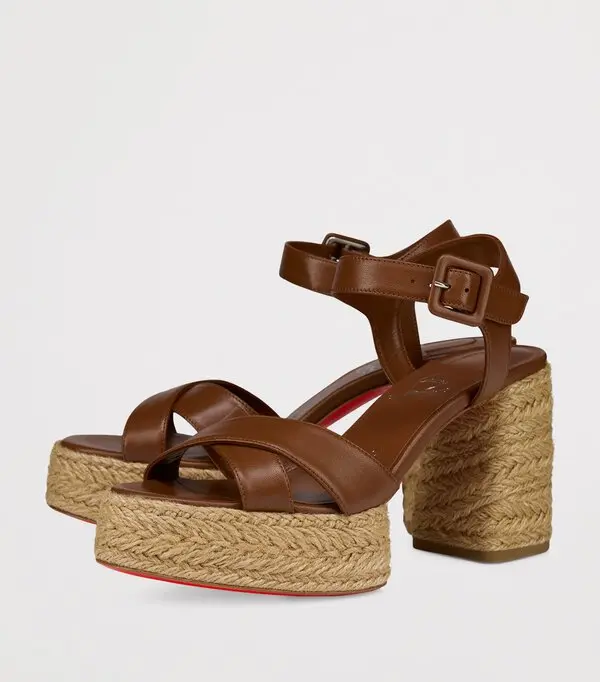 CHRISTIAN LOUBOUTIN Calakala Leather Platform Sandals