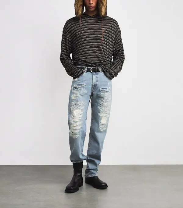 424 Distressed Loose Jeans