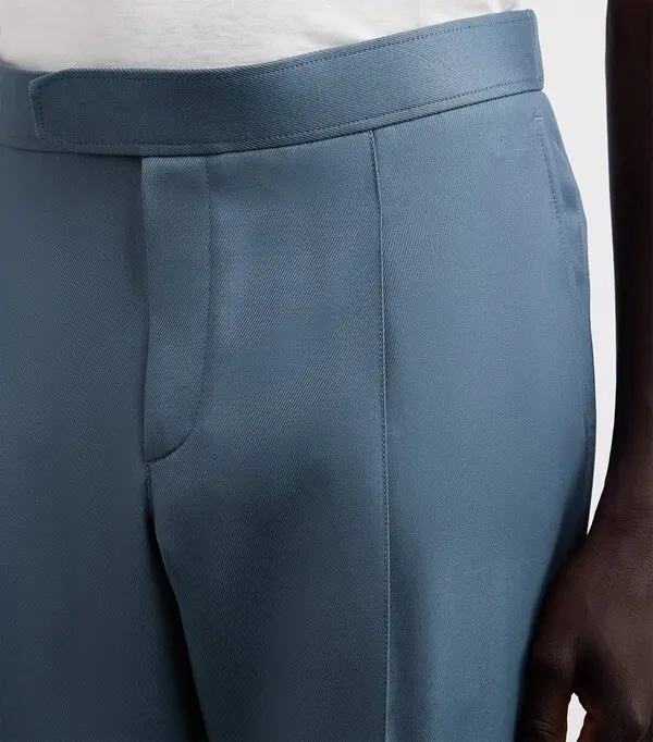 Brioni Wool Melbourne Trousers - Grey