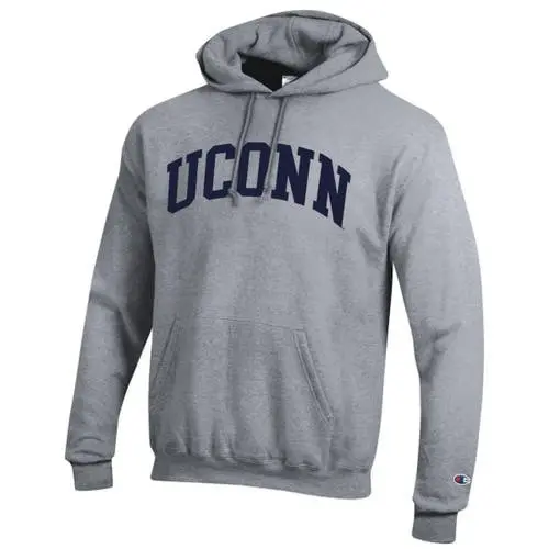 Champion Uconn Huskies Basic Arch Fleece Pullover Hoodie