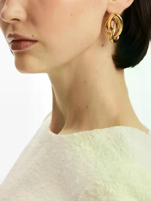 Oscar De La Renta O Knot Earrings