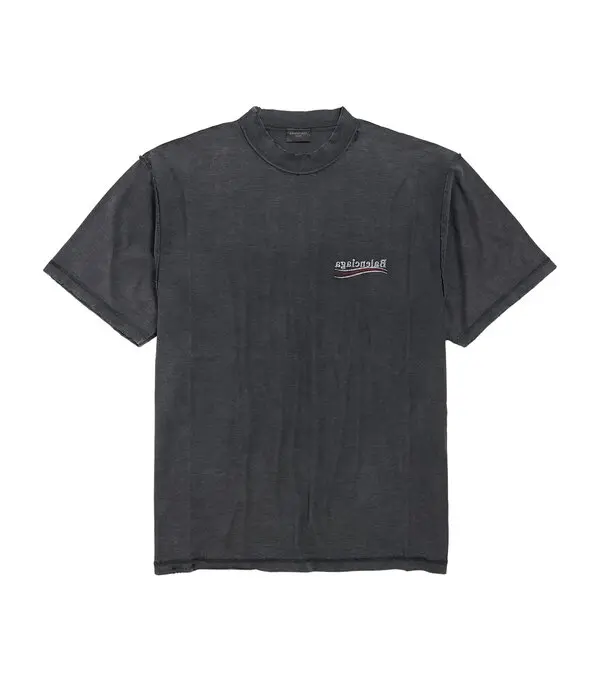Balenciaga Cotton Inside-out T-shirt - Beige