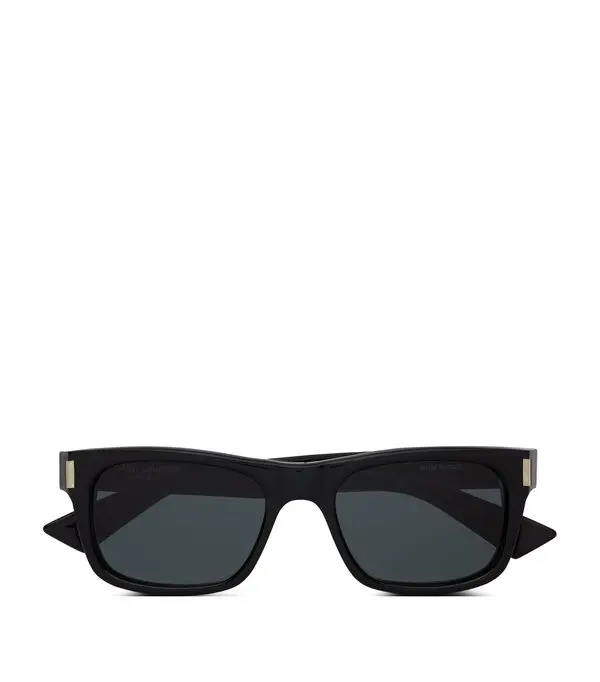 Saint Laurent Acetate Square Sunglasses - Black