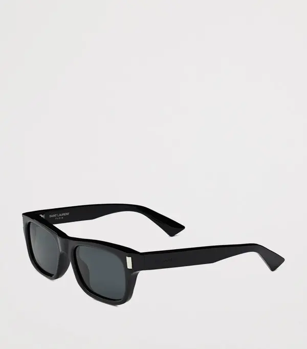 Saint Laurent Acetate Square Sunglasses - Black