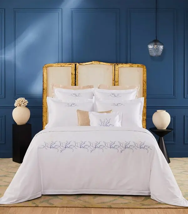 YVES DELORME COUTURE Nautilus Duvet Cover - Blue