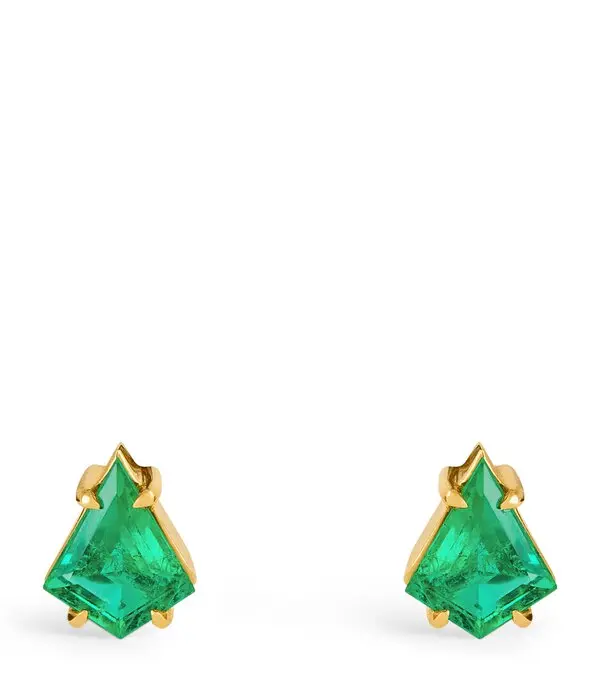 AZLEE Kite Stud Earrings - Gold