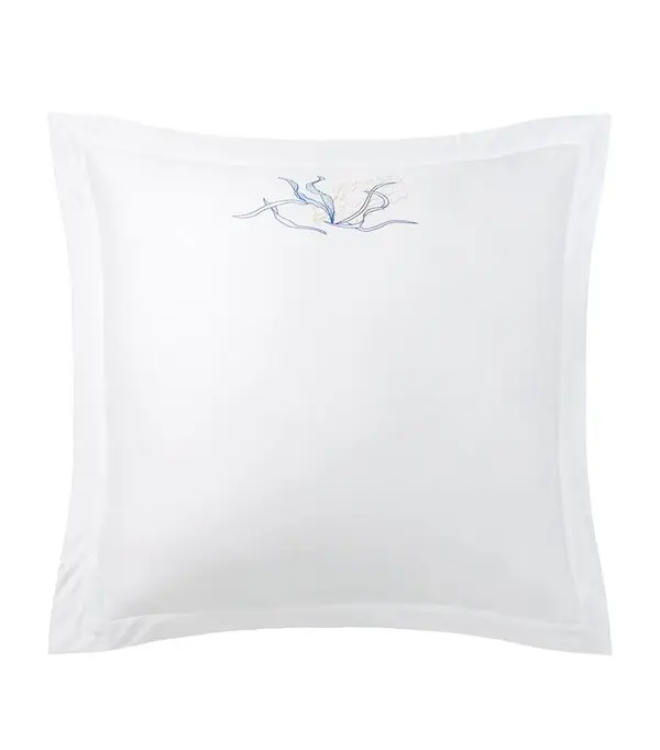 YVES DELORME COUTURE Nautilus Square Oxford Pillowcase