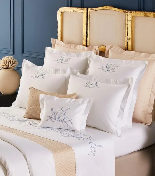 YVES DELORME COUTURE Nautilus Square Oxford Pillowcase