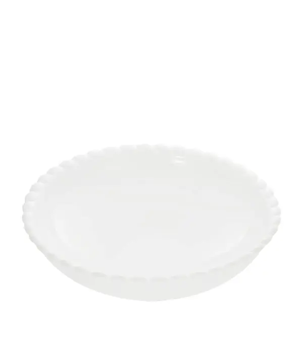 Christofle Porcelain Babylone Soup Bowl - White