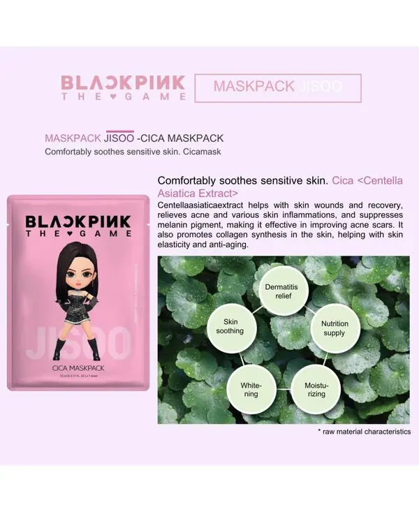 SIIA COSMETICS X22;blackpink The Game" Maskpack Set