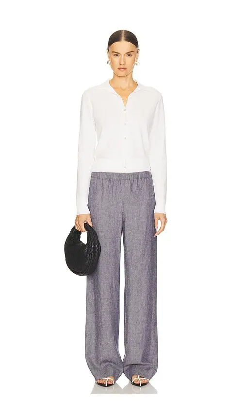 Vince Double Layer Mesh Cardigan