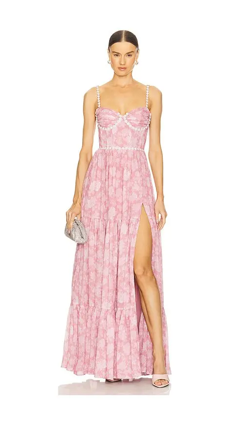 V. CHAPMAN Gwen Maxi Dress - Blush