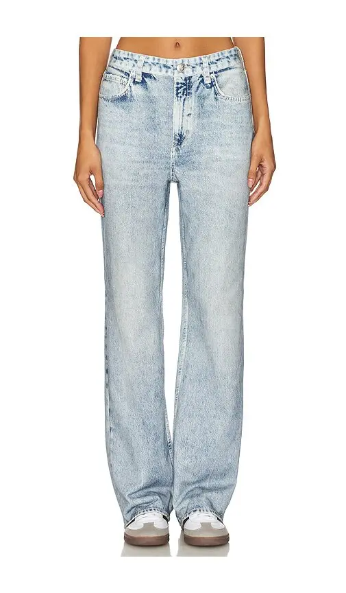 Rag & Bone Rb Miramar Shea High Rise Full Relaxed Jeans - Denim-light