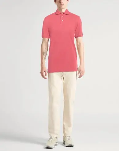 Fedeli Polo Shirt Size Cotton - Red
