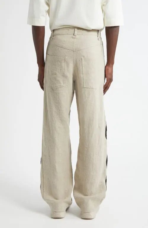SONG FOR THE MUTE Arabesque Long Linen Work Pants