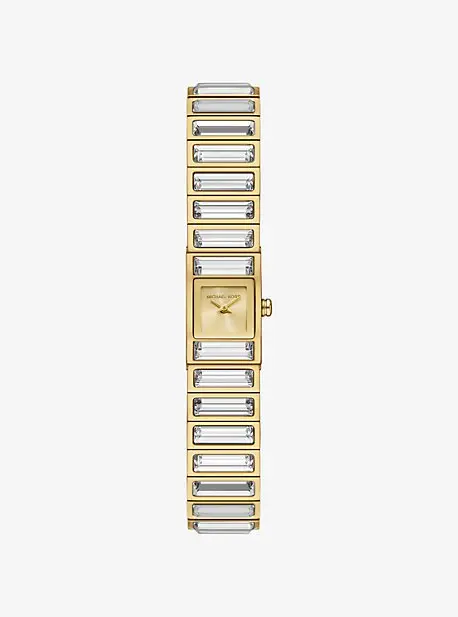 Michael Kors Limited-edition Mini Darrington Pavé Bezel Watch - Gold