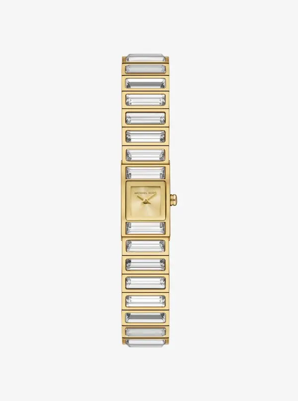 Michael Kors Limited-edition Darrington Pavé Bezel -tone Watch - Gold