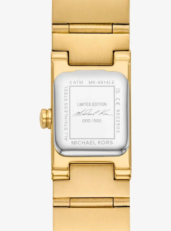 Michael Kors Limited-edition Darrington Pavé Bezel -tone Watch