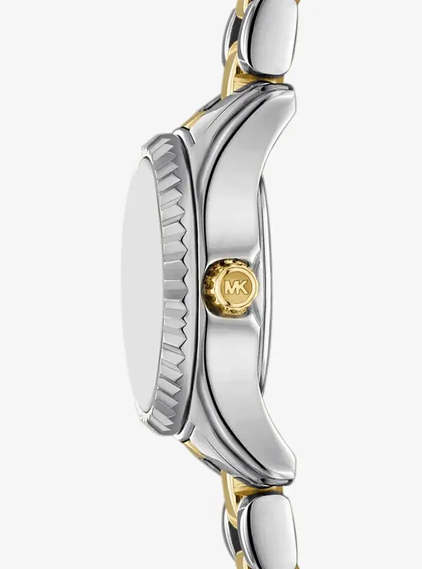 Michael Kors Micro Lexington Pavé Two-tone Watch