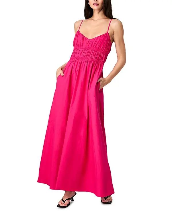 ivory flowy wedding dress Flowy A-line Ivory Chiffon Pleated Bodice Summer Beach Wedding Dresses AWD2013 main image 0