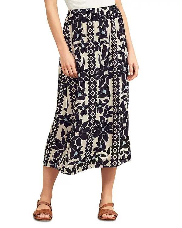 HOBBS LONDON Lyra Printed Midi Skirt