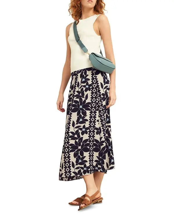 HOBBS LONDON Lyra Printed Midi Skirt