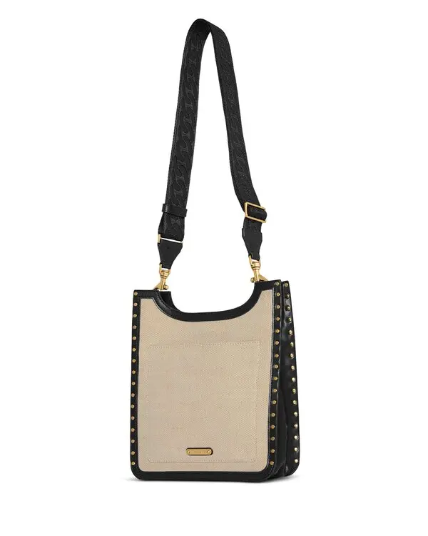 Rebecca Minkoff Darren Surplus Medium Feed Bag In Natural/Black