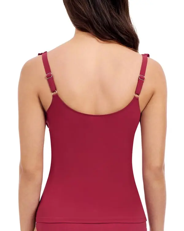 GOTTEX D Cup V-neck Ruffle Tankini