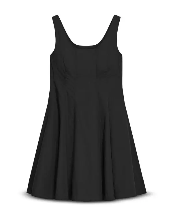 Theory Sleeveless Poplin Mini Dress