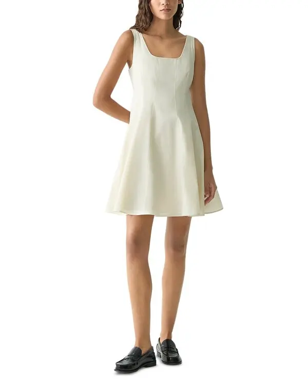 Theory Sleeveless Poplin Mini Dress