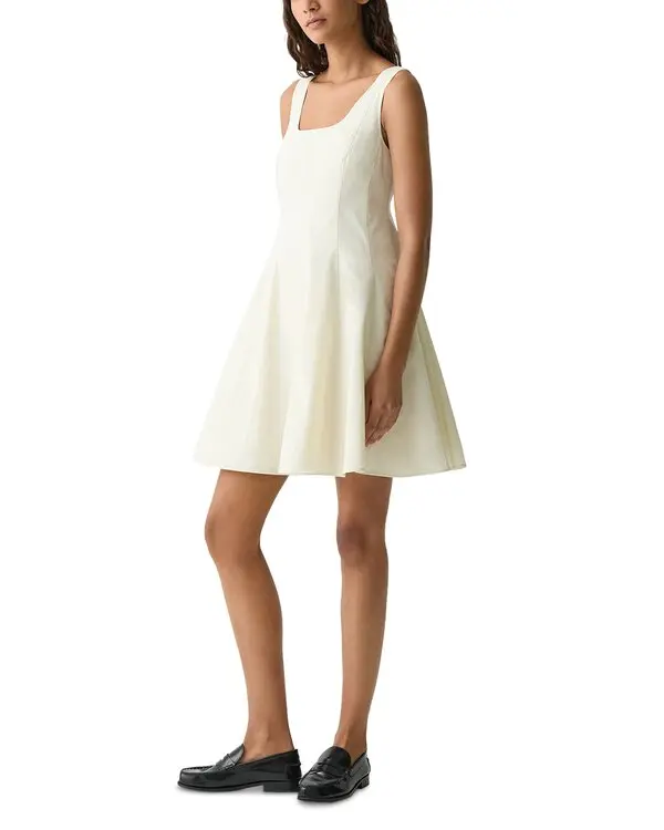 Theory Sleeveless Poplin Mini Dress