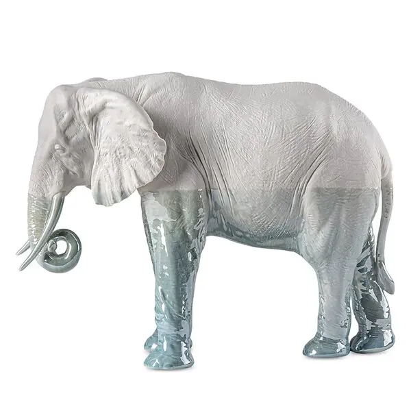 LLADRO Elephant Underwater Sculpture - Multi