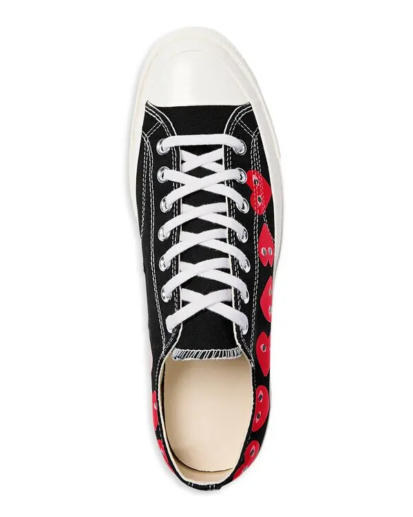 Play Comme Des Garcon Low Top Lace-up Sneaker - Black