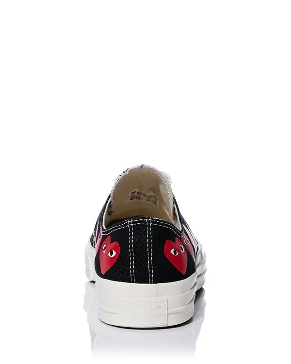 Play Comme Des Garcon Low Top Lace-up Sneaker - Black