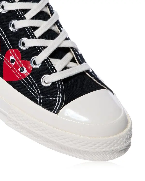 Play Comme Des Garcon Low Top Lace-up Sneaker - Black