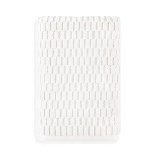 Dkny Metro Tile Quick Dry Bath & Hand Towel Set - White