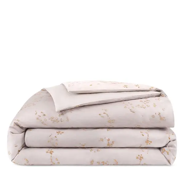 Donna Karan New York Dusk Embroidered Duvet Cover, King - Blush