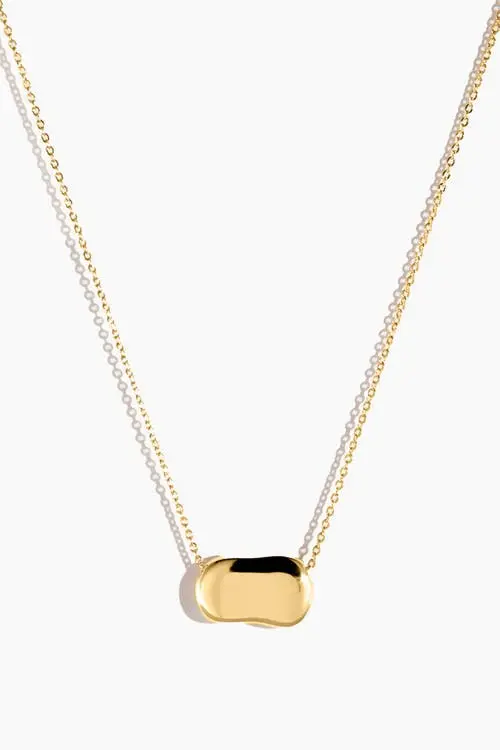 ELECTRIC PICKS Dakota Bean Necklace - Yellow Gold