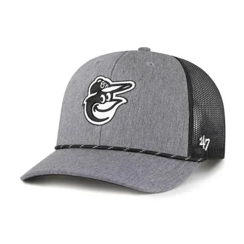 '47 Baltimore Orioles Carbon Rope Trucker Adjustable Hat