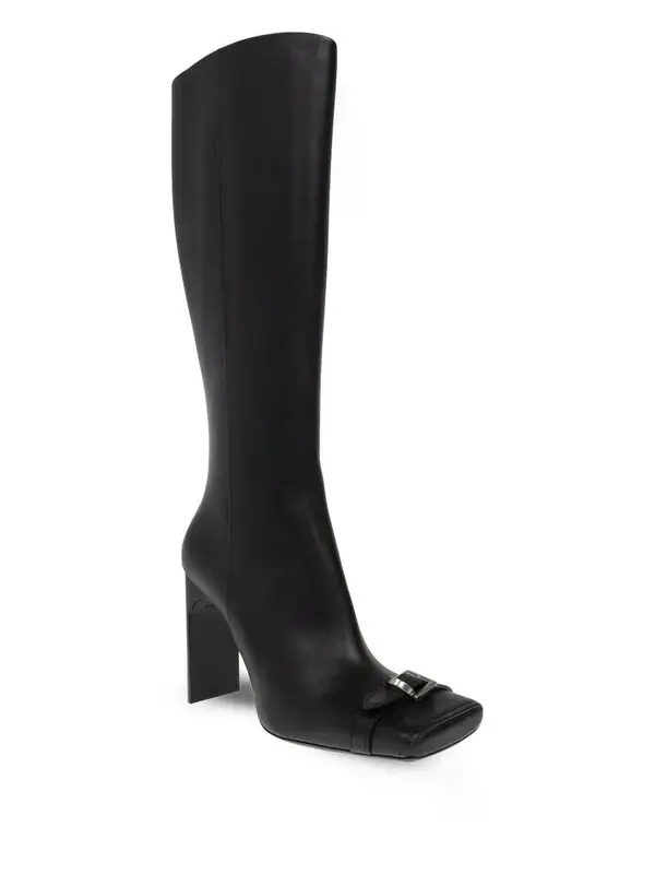 Balenciaga Buckle Detail Knee-high Boots