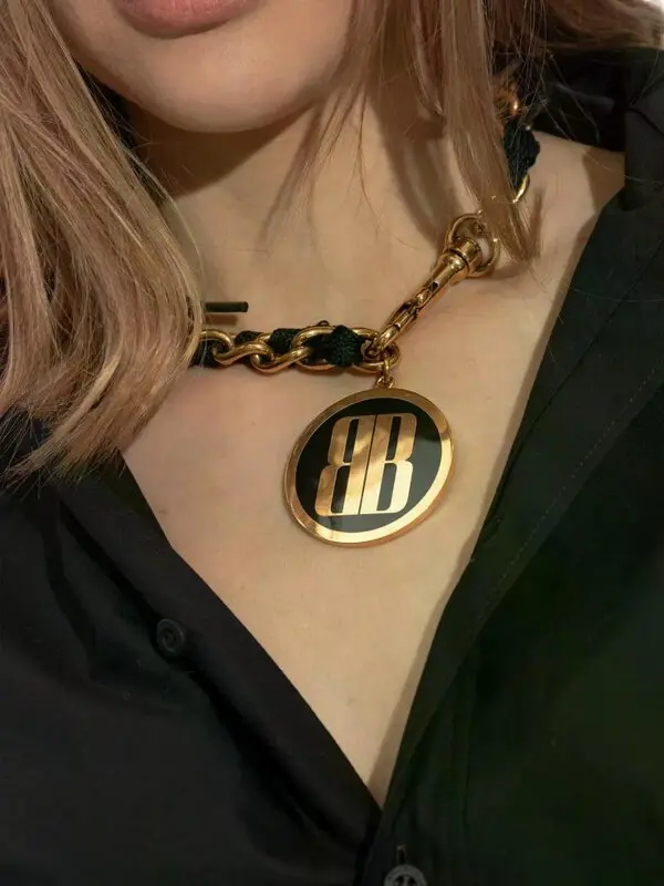 Balenciaga Logo-pendant Necklace