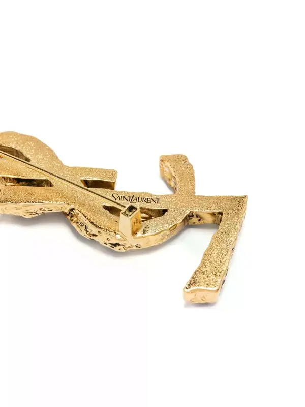 Saint Laurent Cassandre Logo Brooch