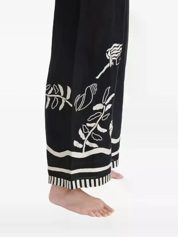 ERES Octopus Wide-leg Trousers - Black