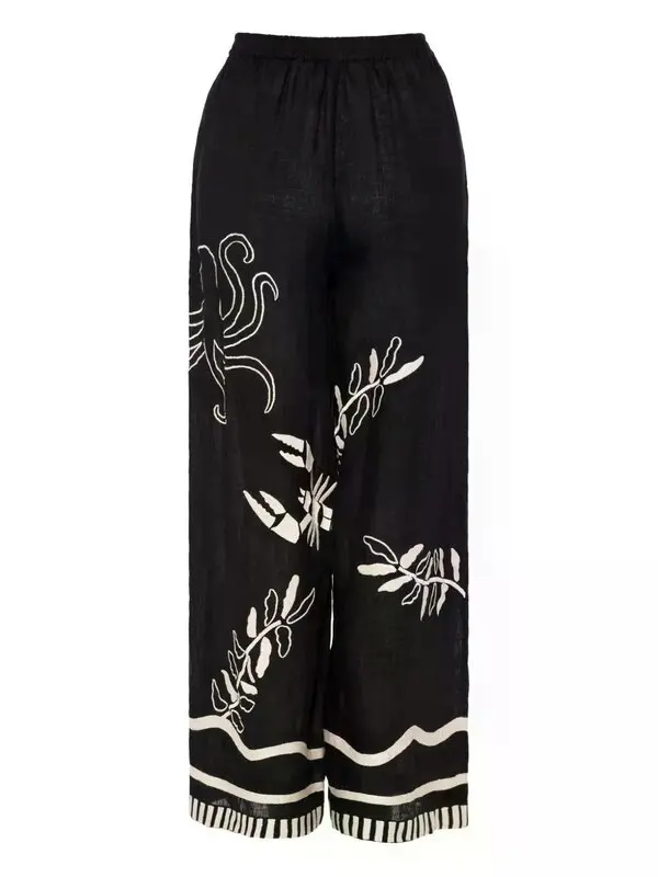 ERES Octopus Wide-leg Trousers - Black