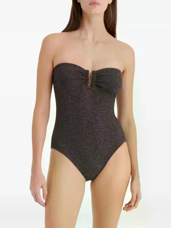 ERES Scintillant Strapless Swimsuit - Metallic