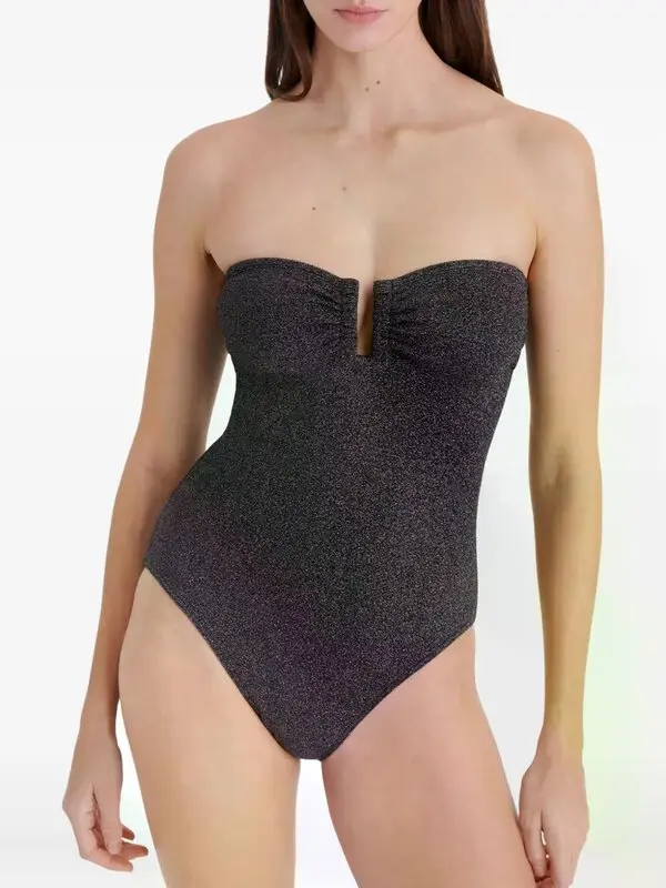 ERES Scintillant Strapless Swimsuit - Metallic