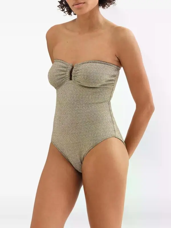 ERES Scintillant Strapless One-piece Swimsuit - Metallic