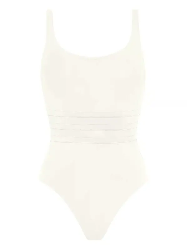 ERES Asia Striped-panel Swimsuit - White